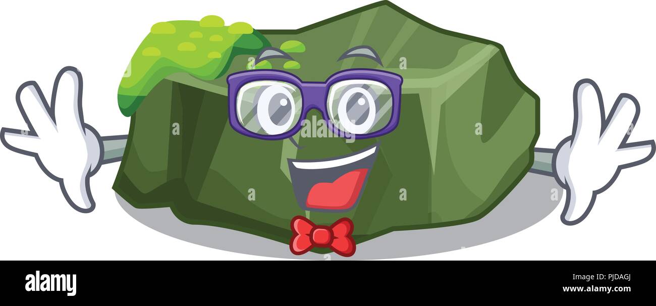 Geek cartoon moss grow on sea rock Stock Vector Image & Art - Alamy