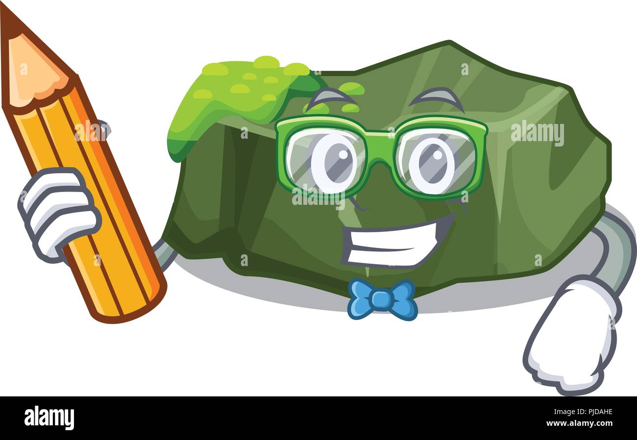 Student cartoon moss grow on sea rock Stock Vector Image & Art - Alamy