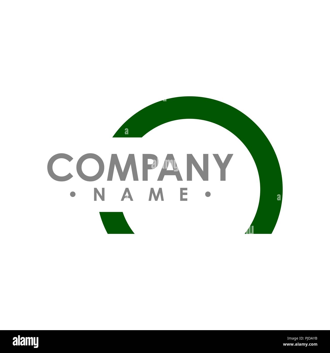 Half Circle Logo Stock Vector Images - Alamy