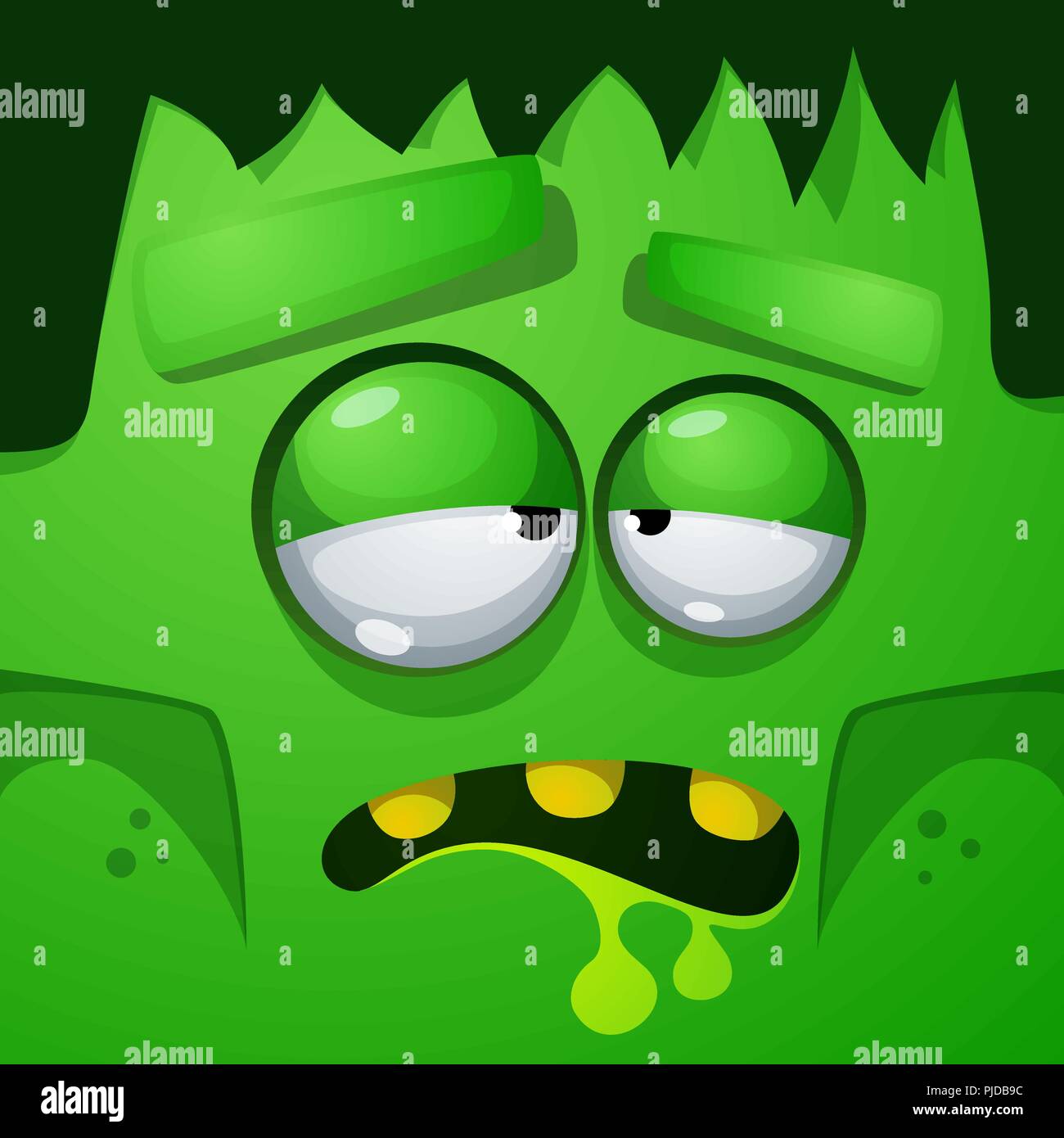 Frankenstein characters. Halloween face illustration Stock Vector Image ...