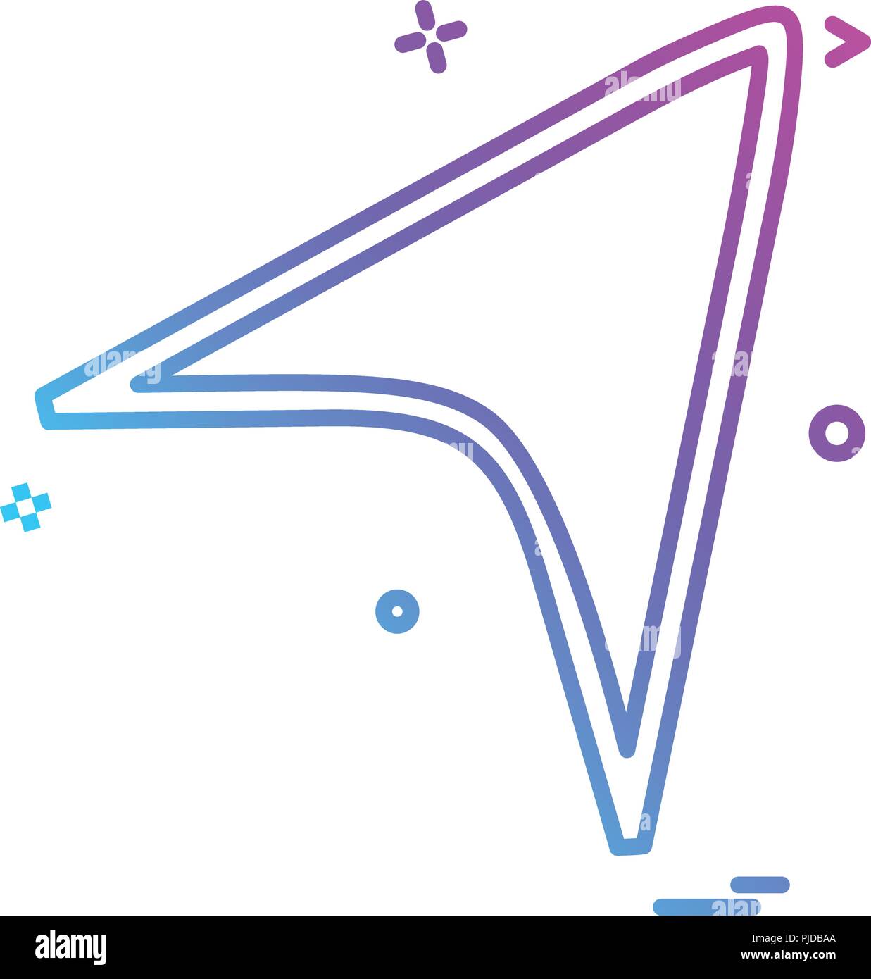 Send button icon design vector Stock Vector Image & Art - Alamy