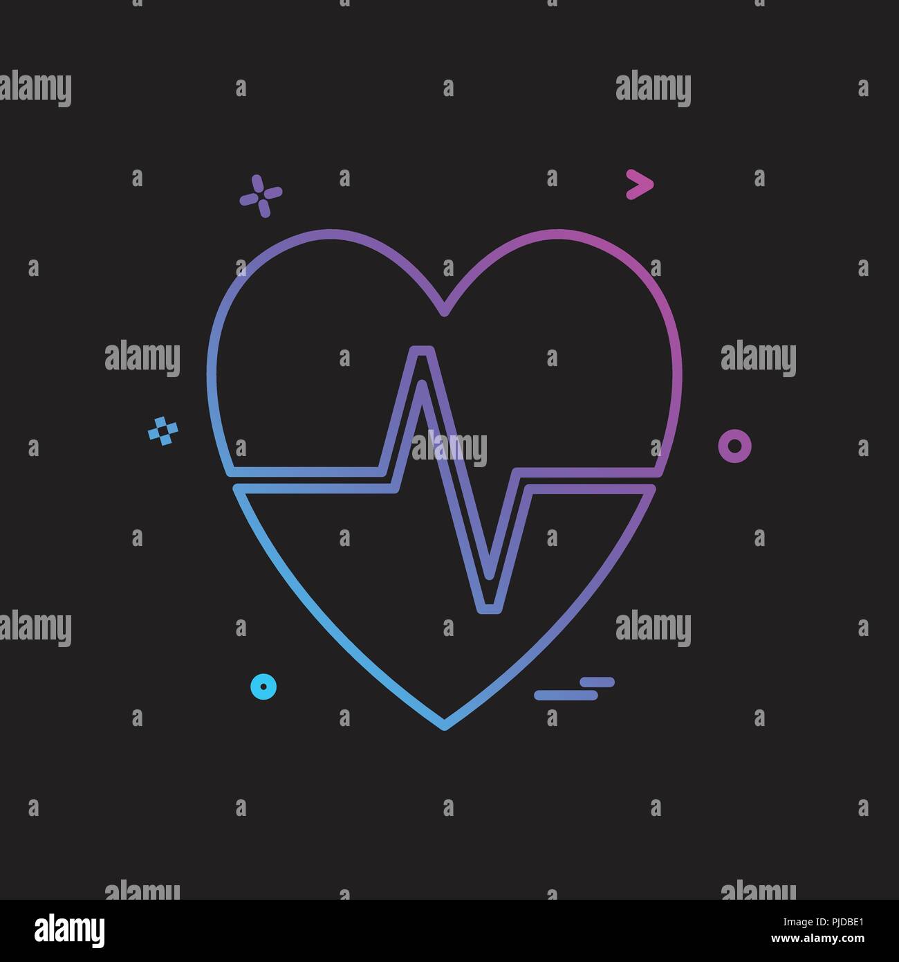 Heart icon design vector Stock Vector Image & Art - Alamy