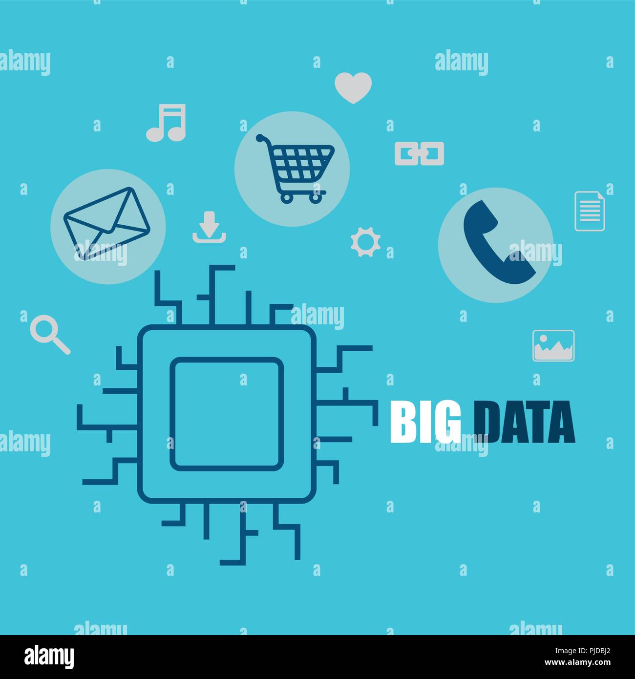 big data set icons vector illustration design Stock Vector Image & Art ...