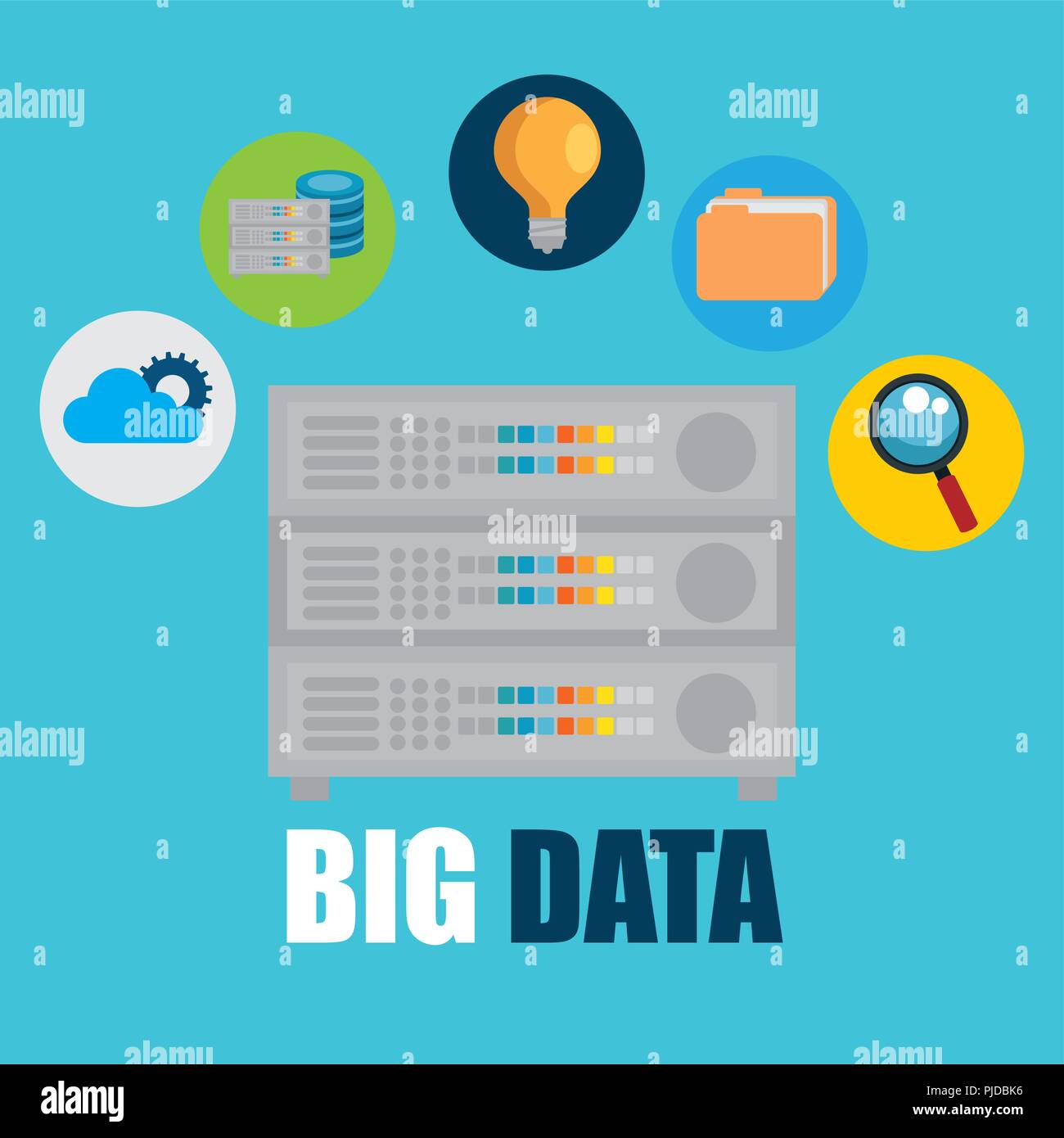 big data set icons vector illustration design Stock Vector Image & Art ...