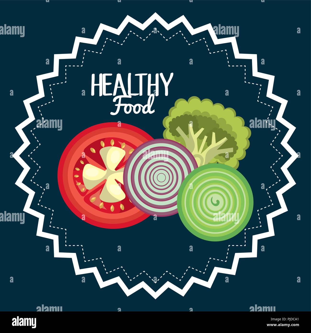 group of vegetables vegetarian food vector illustration design Stock ...