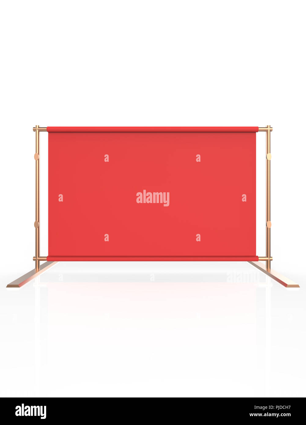 Backdrop Stand For Banners isolated on white background . 3d ...