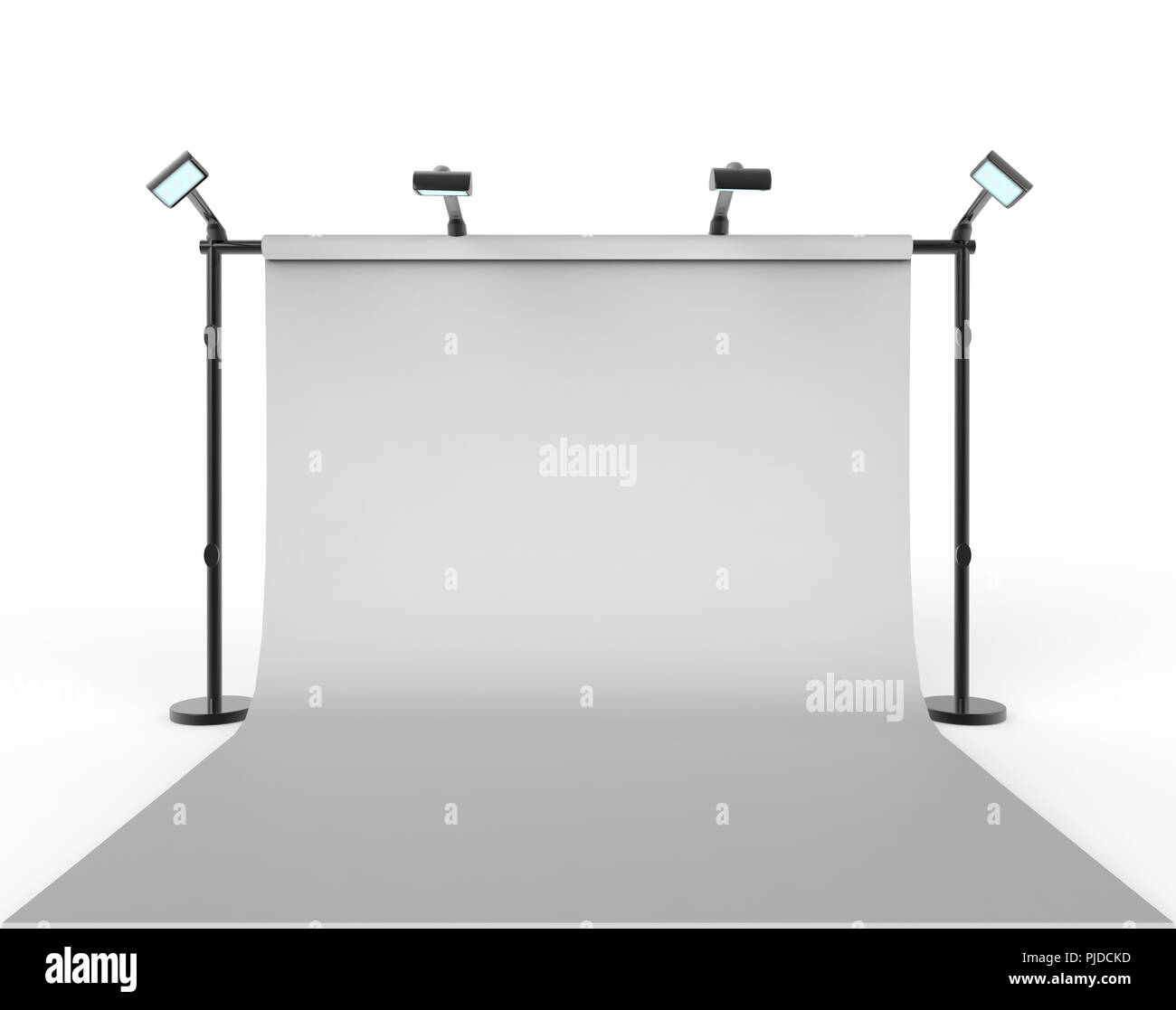 Realistic Photo Studio background on a white background . 3d ...
