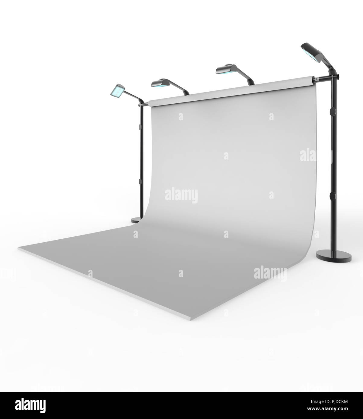 Realistic Photo Studio background on a white background . 3d ...