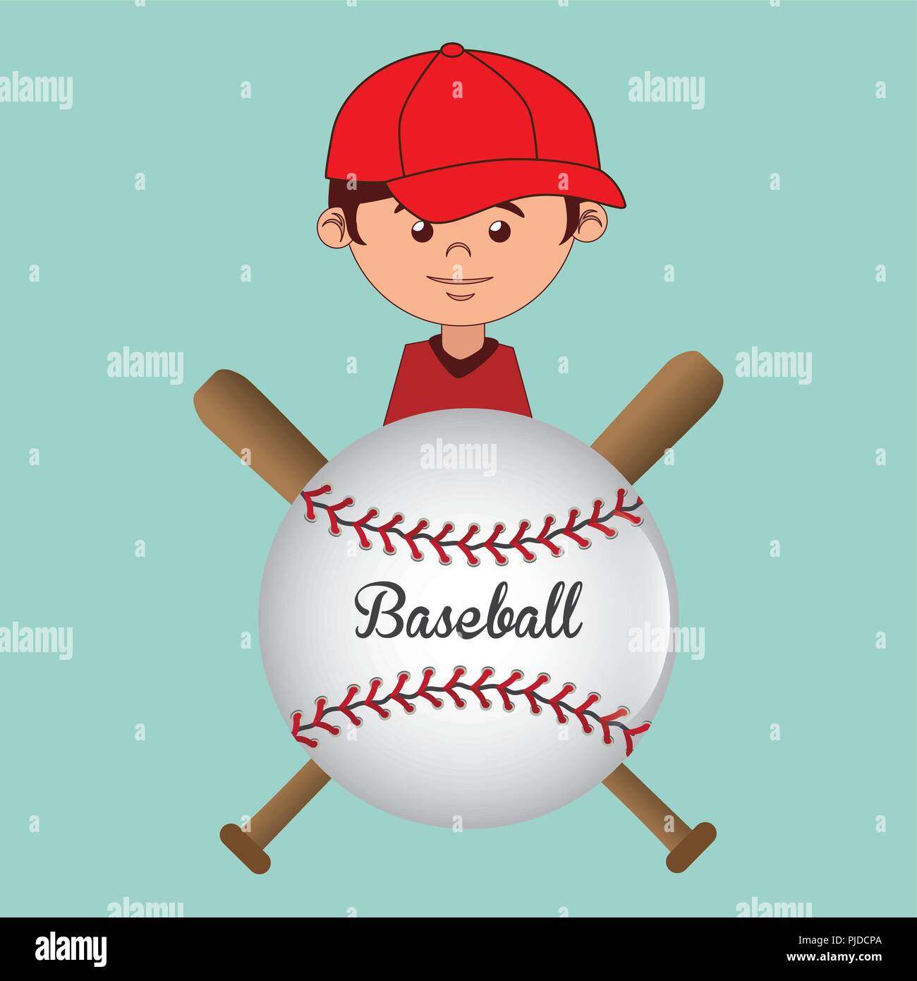 baseball sport player character Stock Vector Image & Art - Alamy