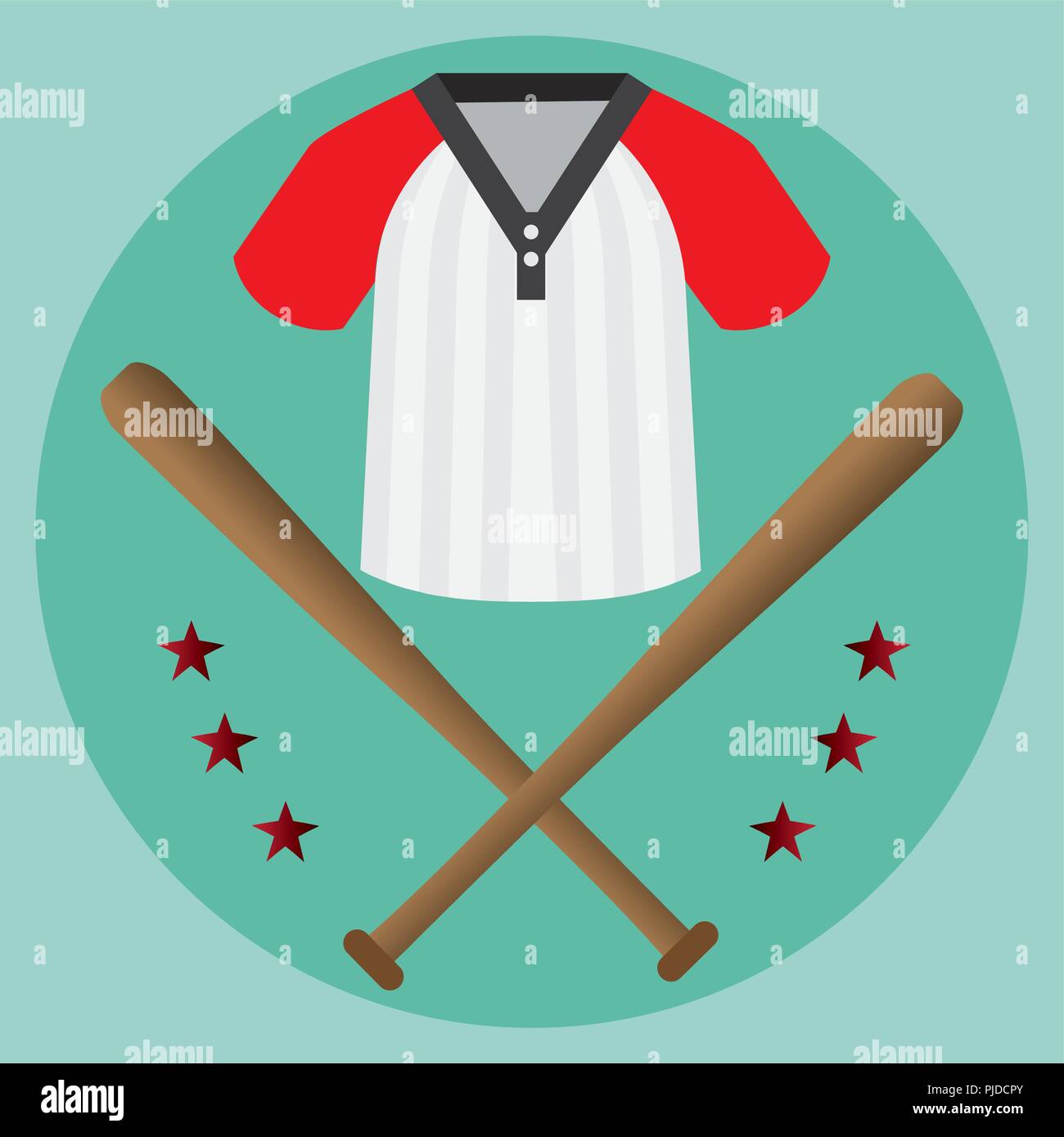 baseball sport shirt icon Stock Vector Image & Art - Alamy