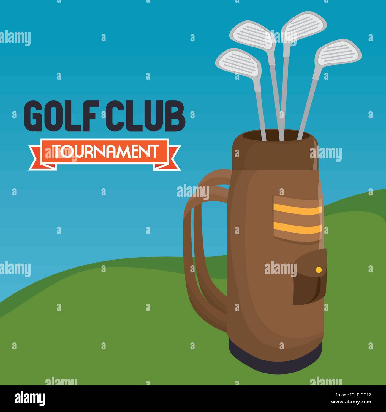 Caddy bag Stock Vector Images - Alamy