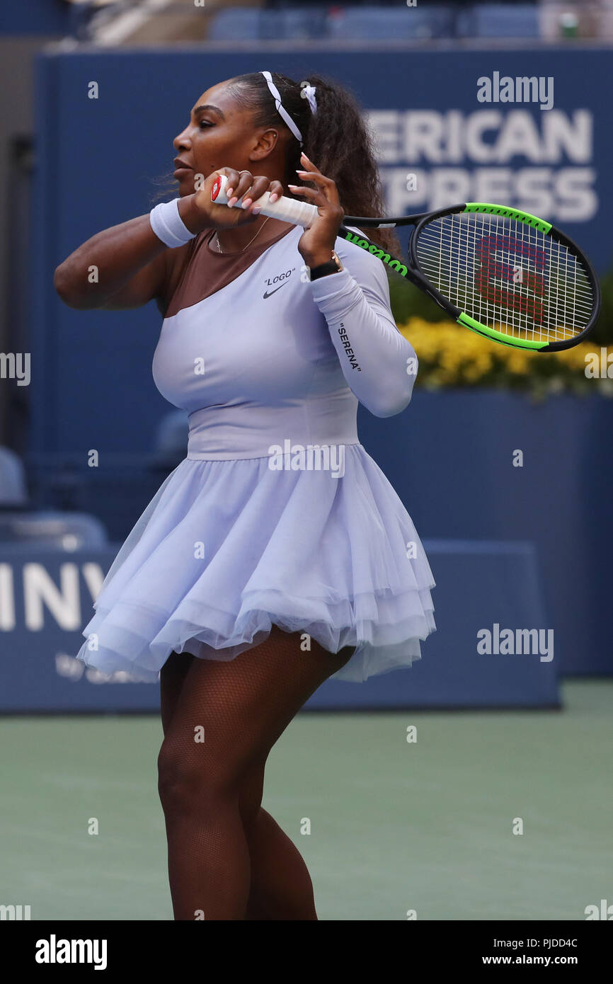 23-time Grand Slam champion Serena Williams in action during her 2018 ...