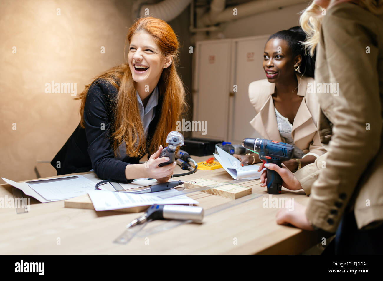 Creative women working on project Stock Photo - Alamy