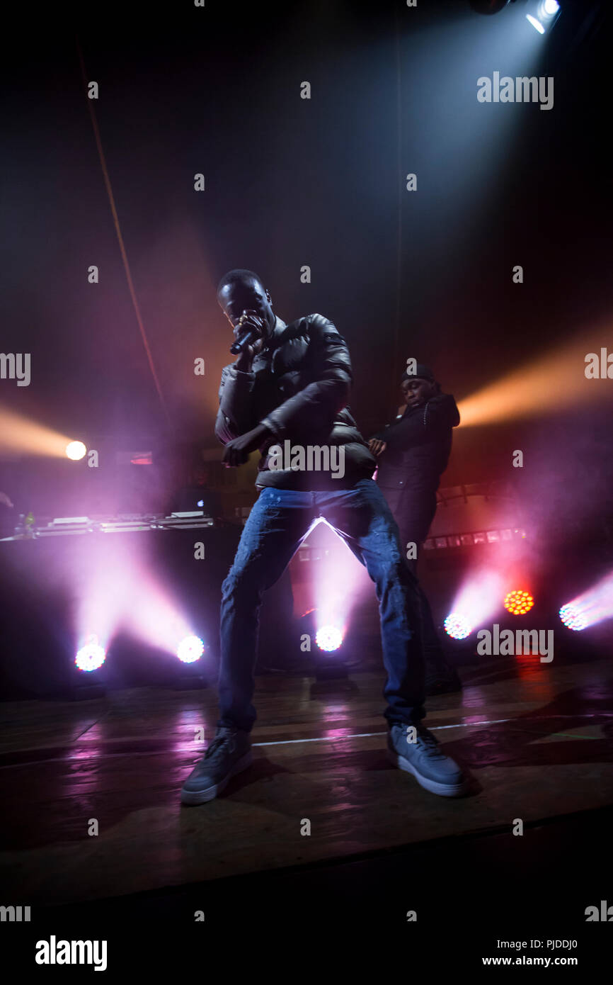 Norway, Bergen - June 16, 2018. The English rapper and lyricist J Hus ...