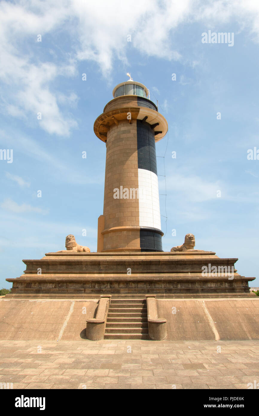 Old Lighthouse at the Galle Face in Colombo Sri Lanka Asia Stock Photo ...