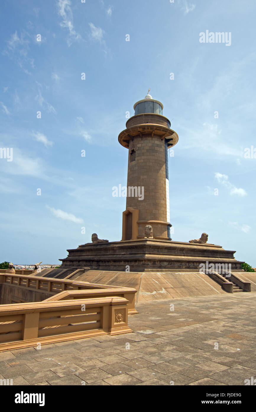Old Lighthouse at the Galle Face in Colombo Sri Lanka Asia Stock Photo ...