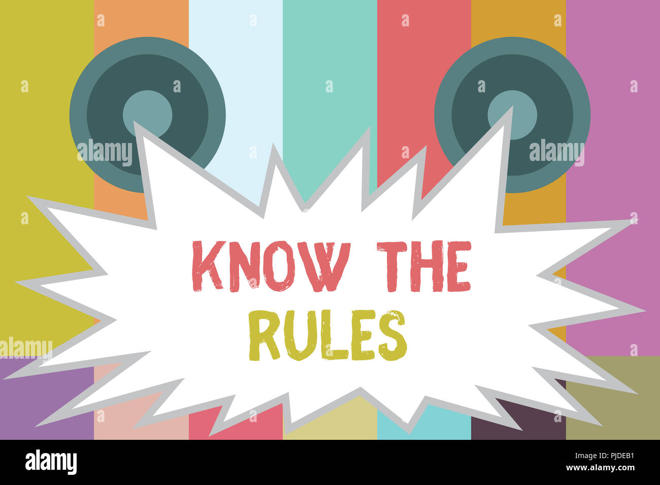 Word writing text Know The Rules. Business concept for Learn the ...