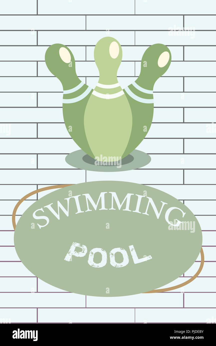 Handwriting text writing Swimming Pool. Concept meaning Structure ...