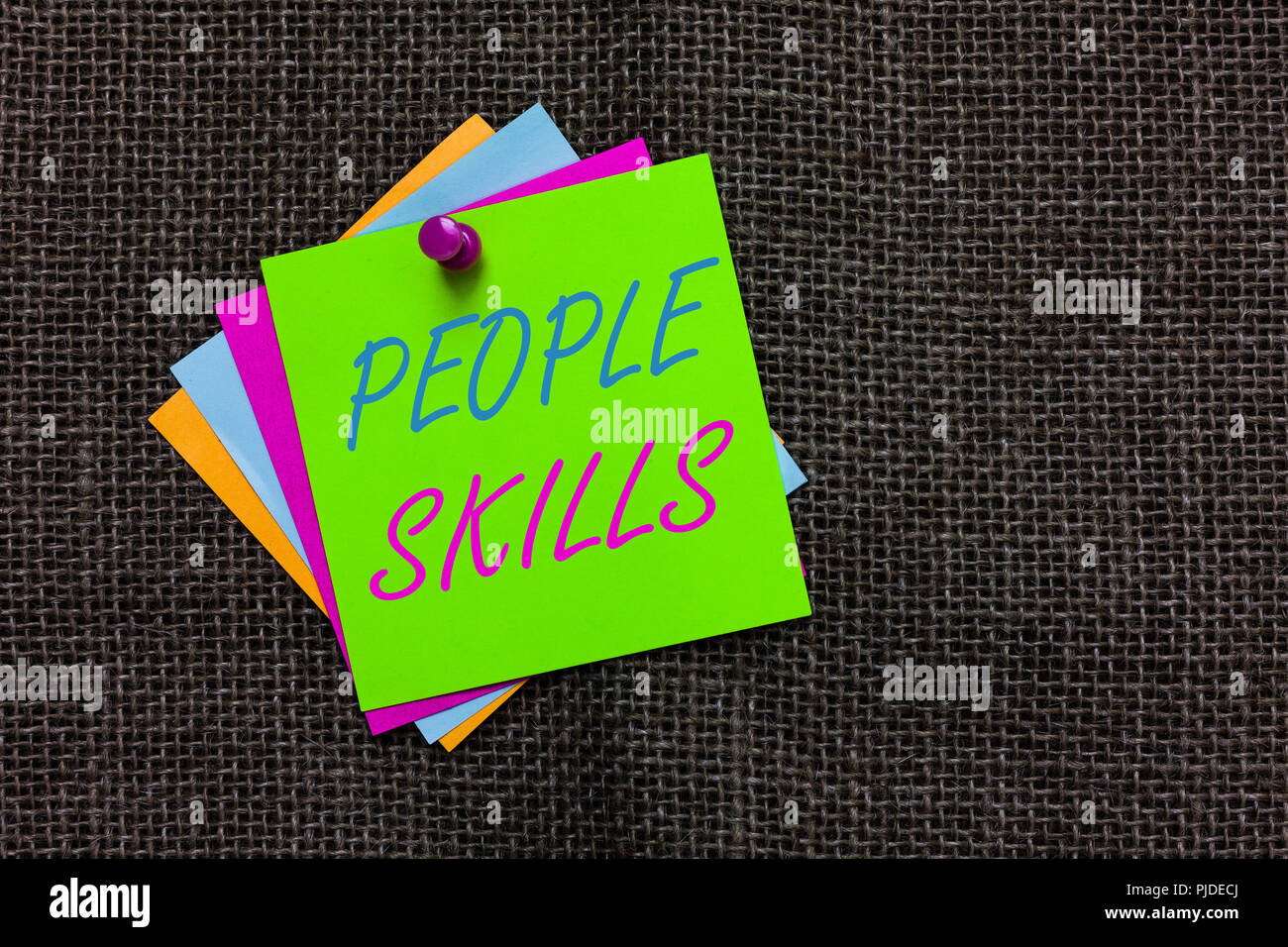 Word writing text People Skills. Business concept for Get Along well Effective Communication ...