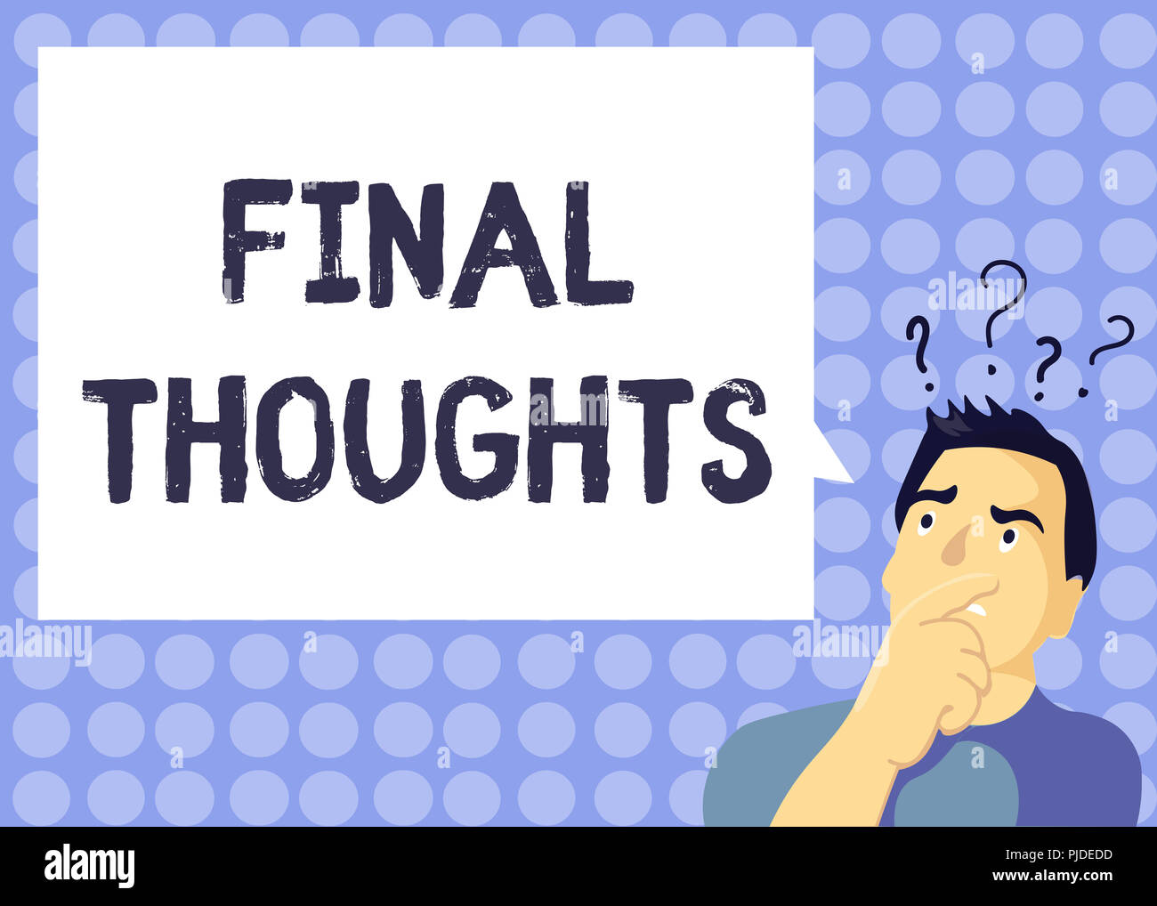 Handwriting text writing Final Thoughts. Concept meaning Conclusion ...