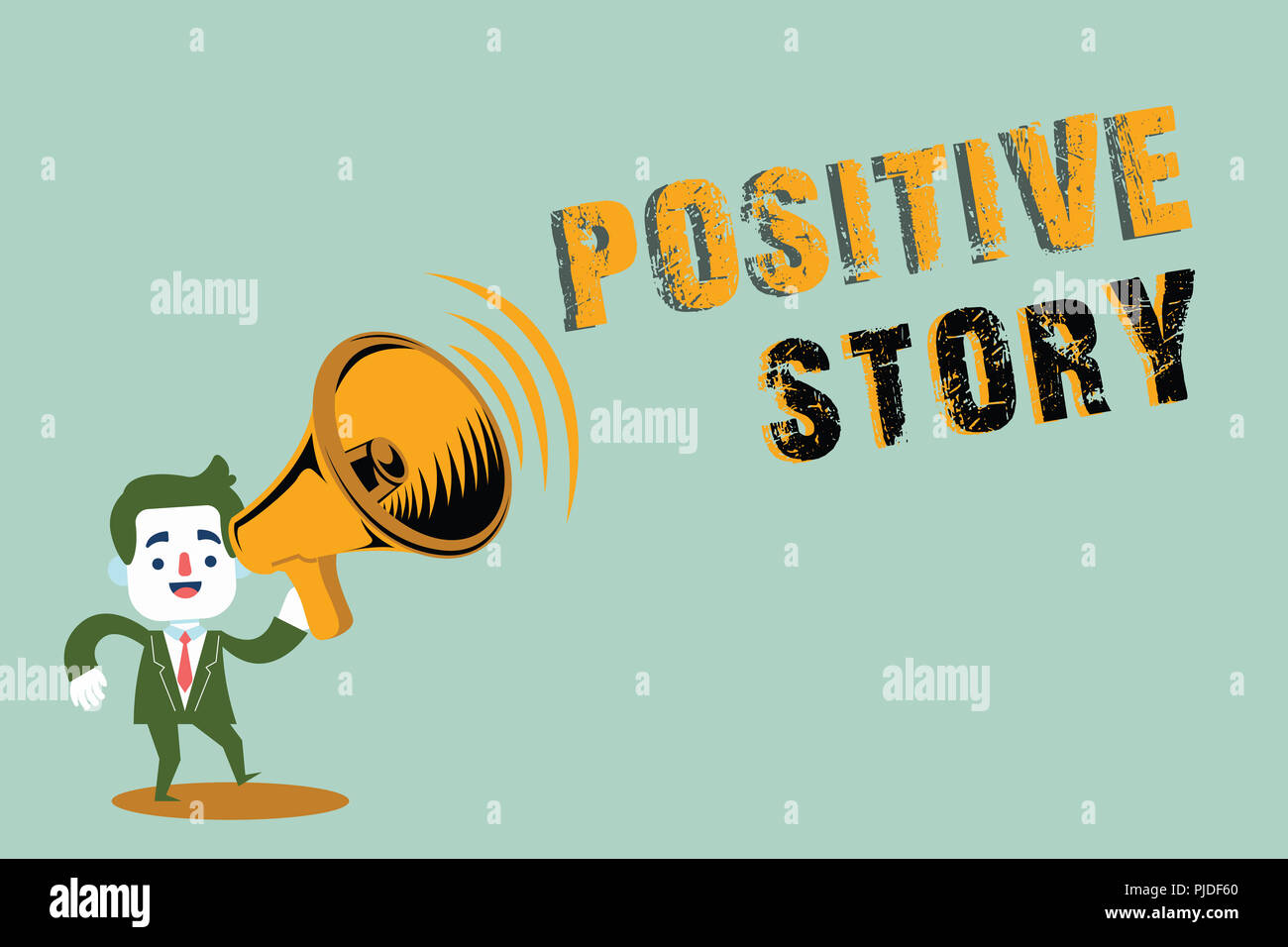 Handwriting text writing Positive Story. Concept meaning Meaningful and ...