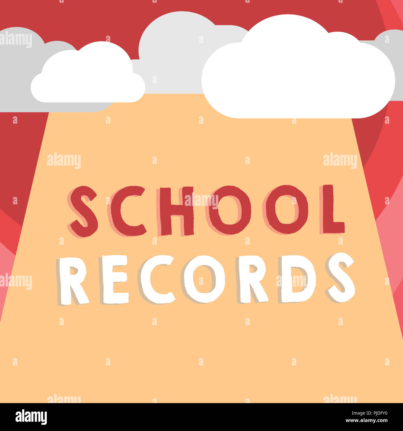 Handwriting text writing School Records. Concept meaning Information ...