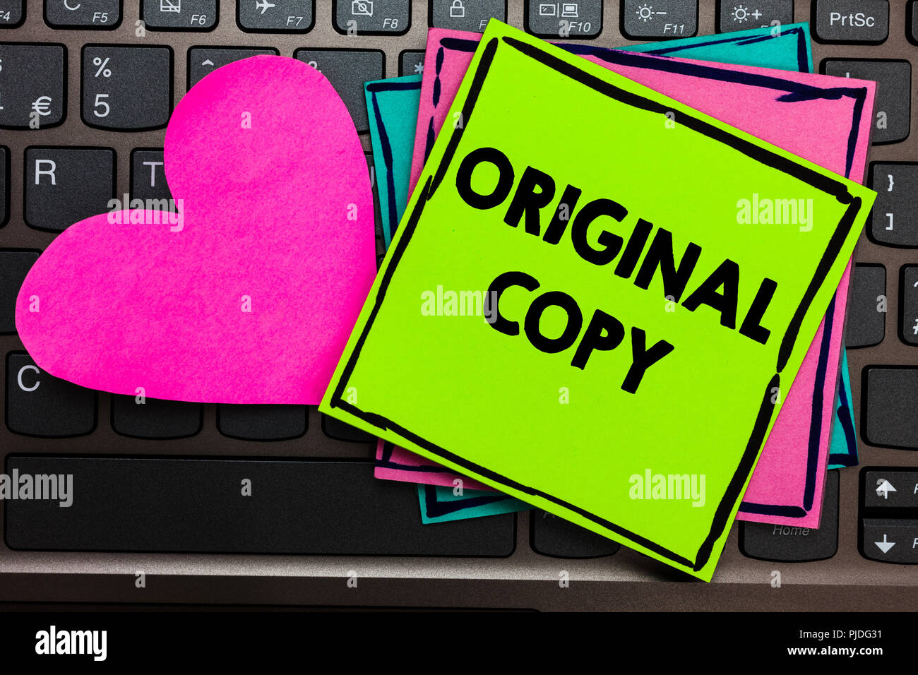 Text sign showing Original Copy. Conceptual photo Main Script Unprinted ...