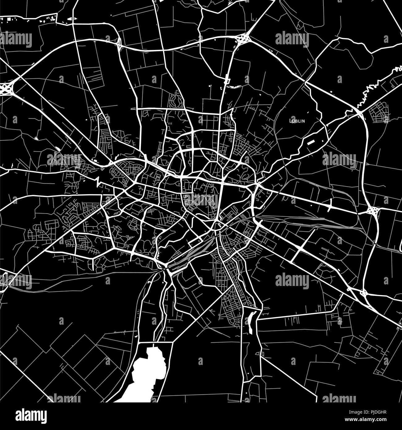 Map of lublin Black and White Stock Photos & Images - Alamy