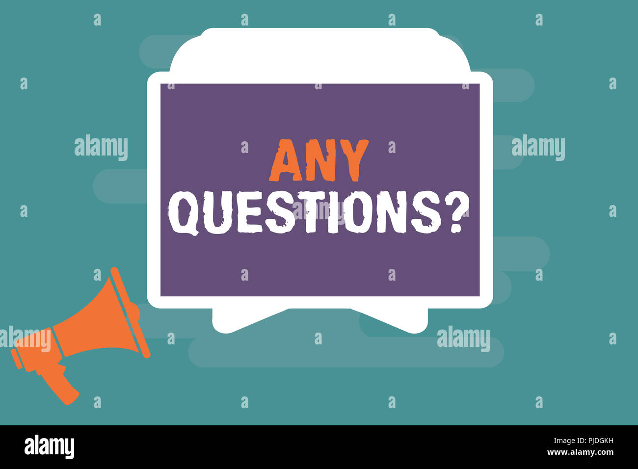 Conceptual hand writing showing Any Questions question. Business photo ...