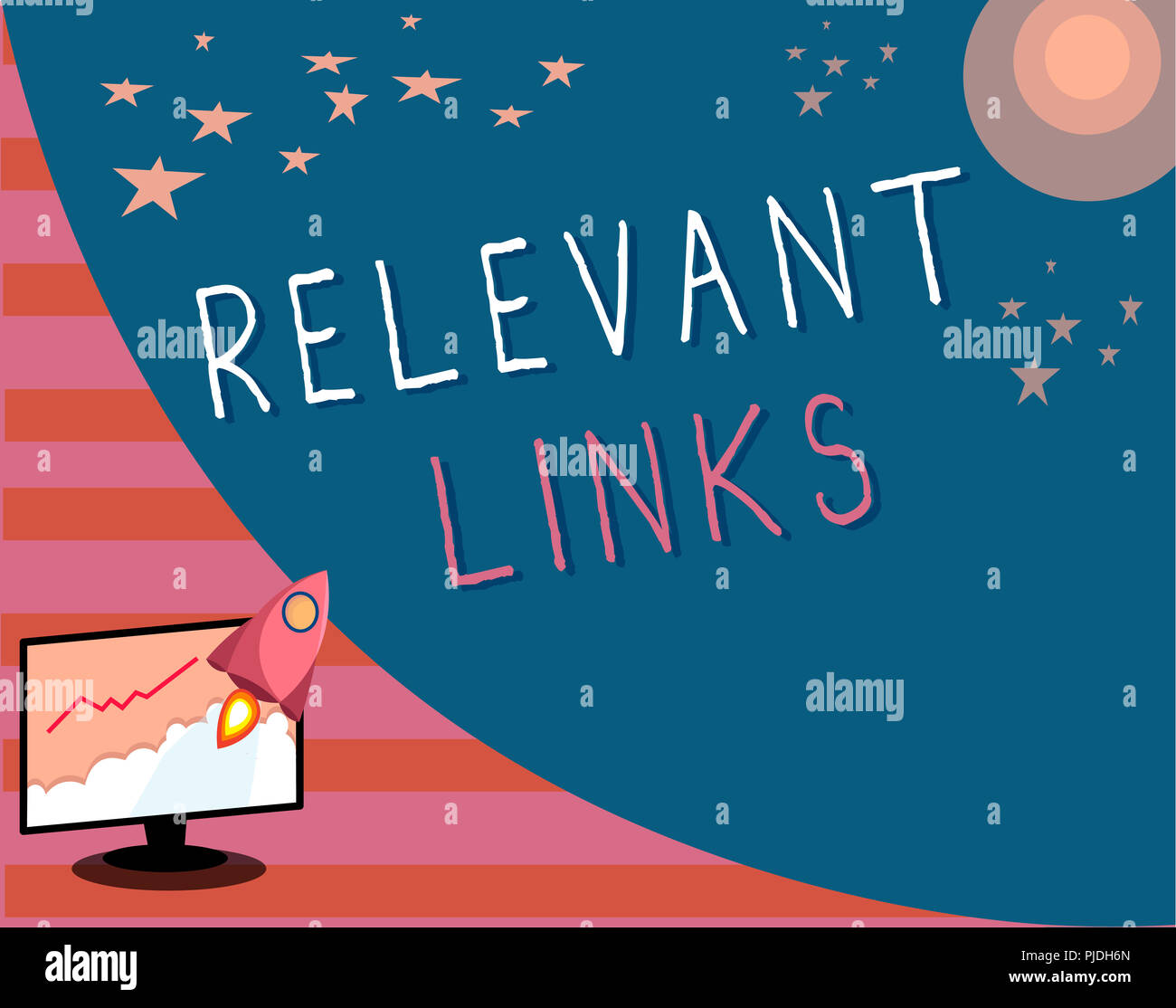 Writing note showing Relevant Links. Business photo showcasing ...