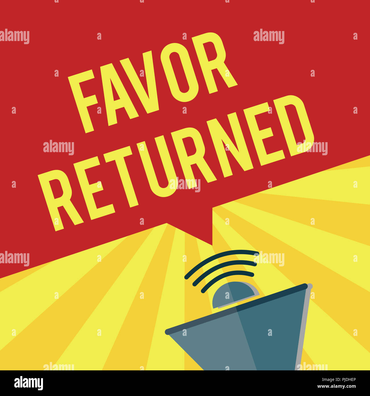 Writing note showing Favor Returned. Business photo showcasing Good ...