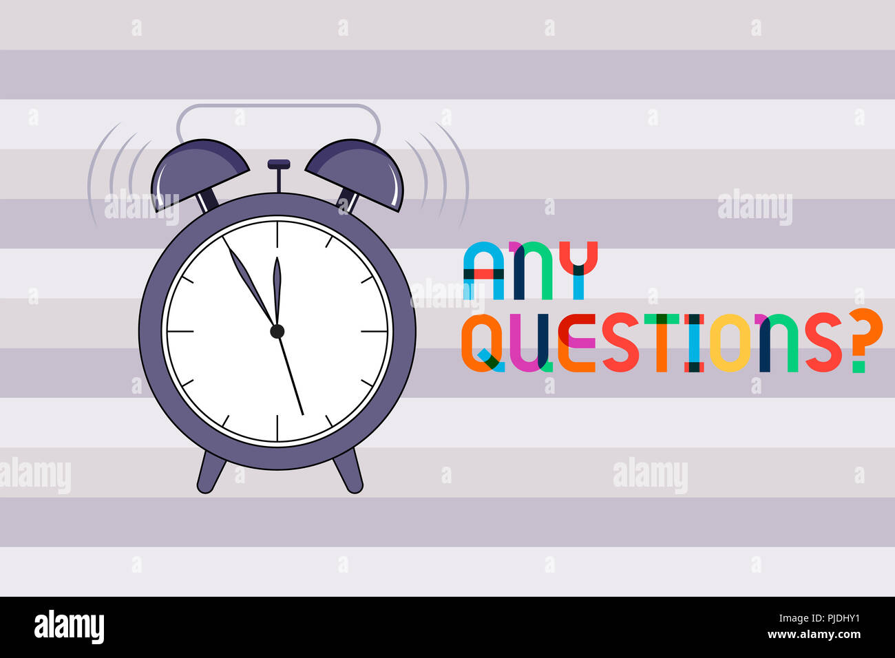 Handwriting text Any Questions question. Concept meaning Asking for ...