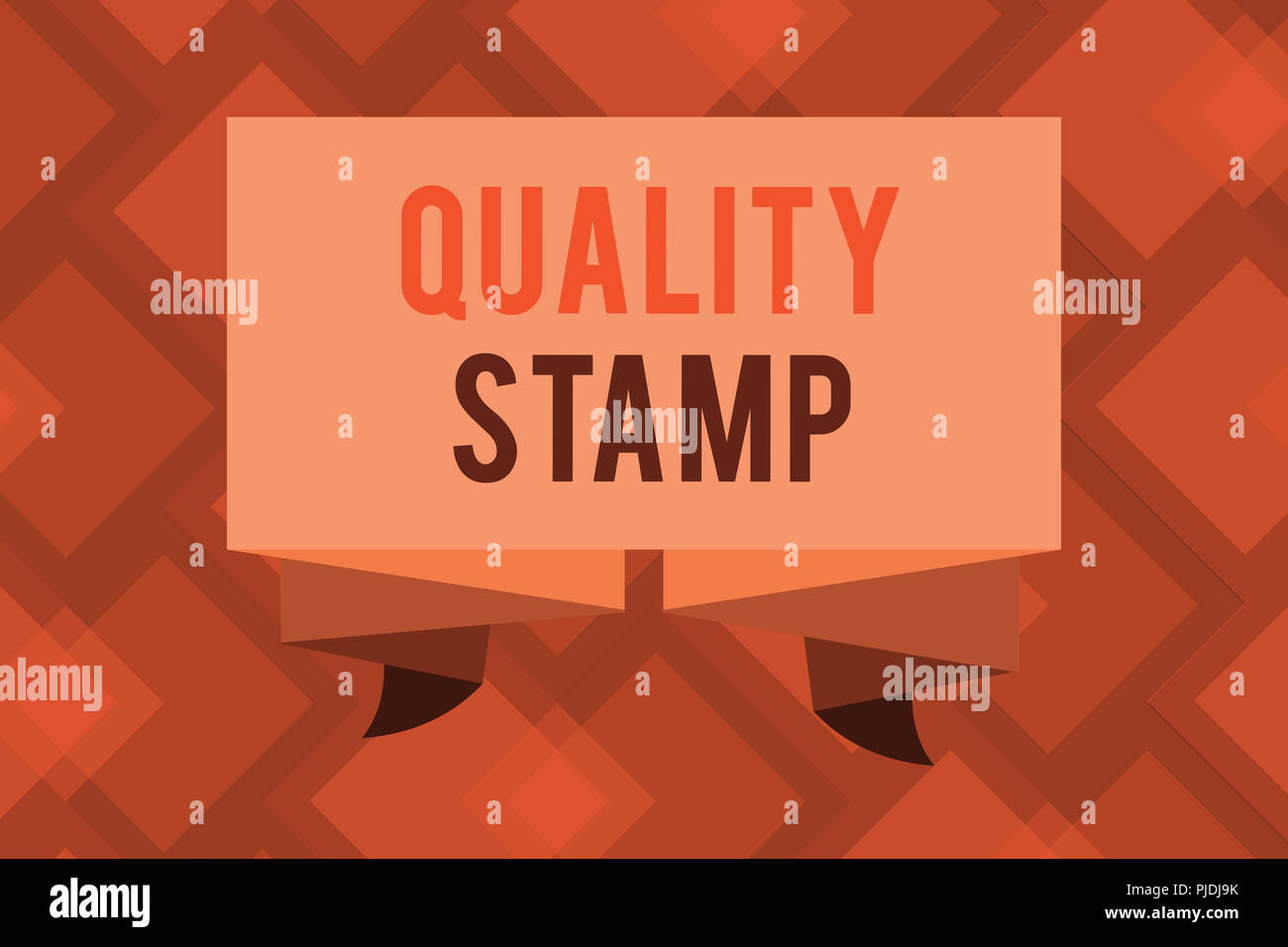 Conceptual hand writing showing Quality Stamp. Business photo text Seal ...