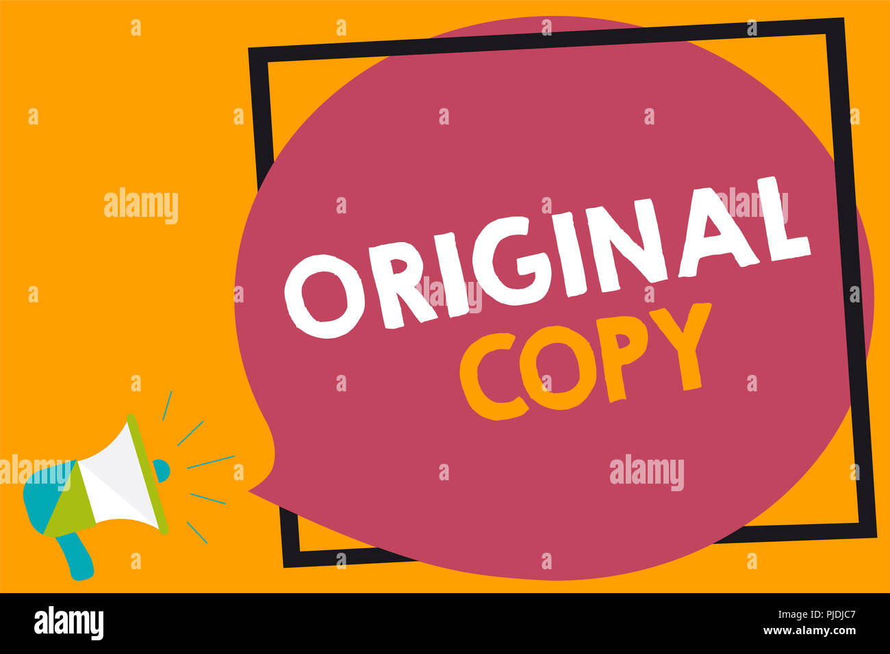 Word writing text Original Copy. Business concept for Main Script ...