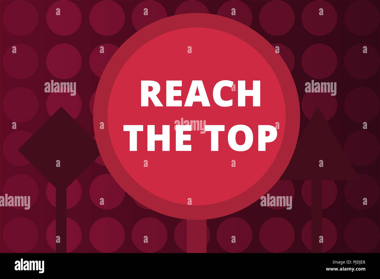 Word writing text Reach The Top. Business concept for Get Ahead Succeed ...