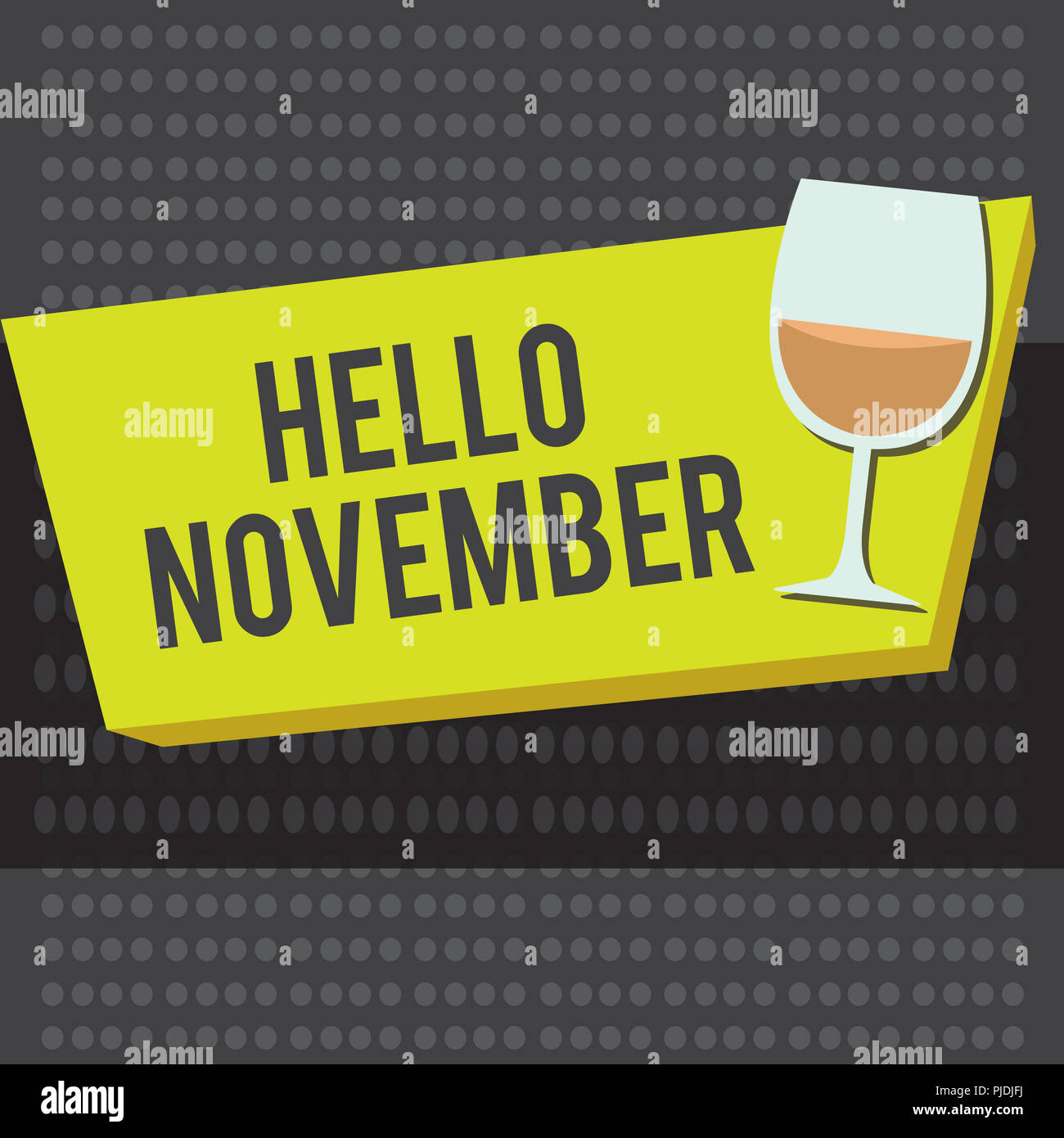 Word writing text Hello November. Business concept for Welcome the ...