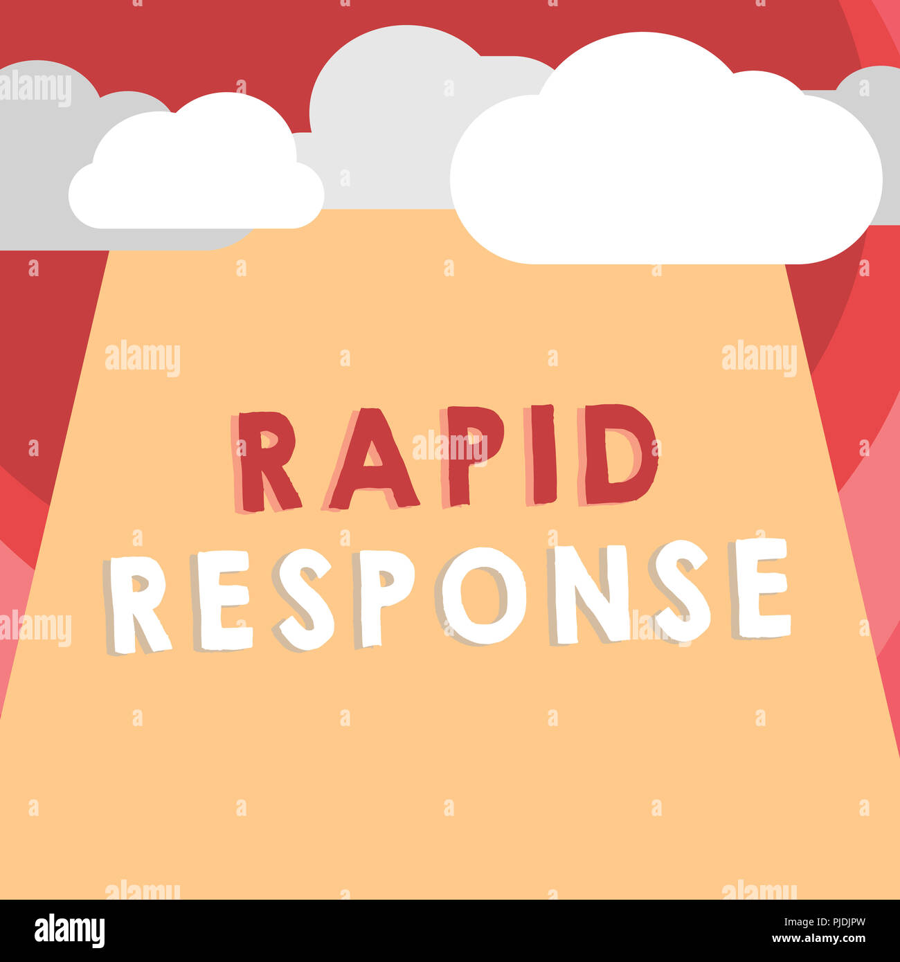 Handwriting text writing Rapid Response. Concept meaning Medical ...