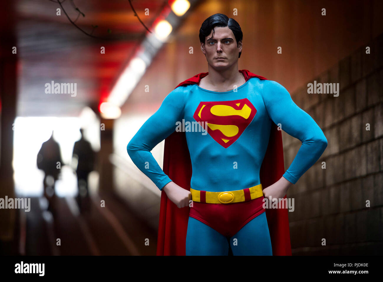A Superman costume used by Christopher Reeve in Superman (1978) and ...