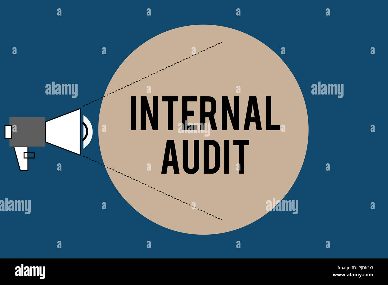 Handwriting text Internal Audit. Concept meaning Evaluates the ...