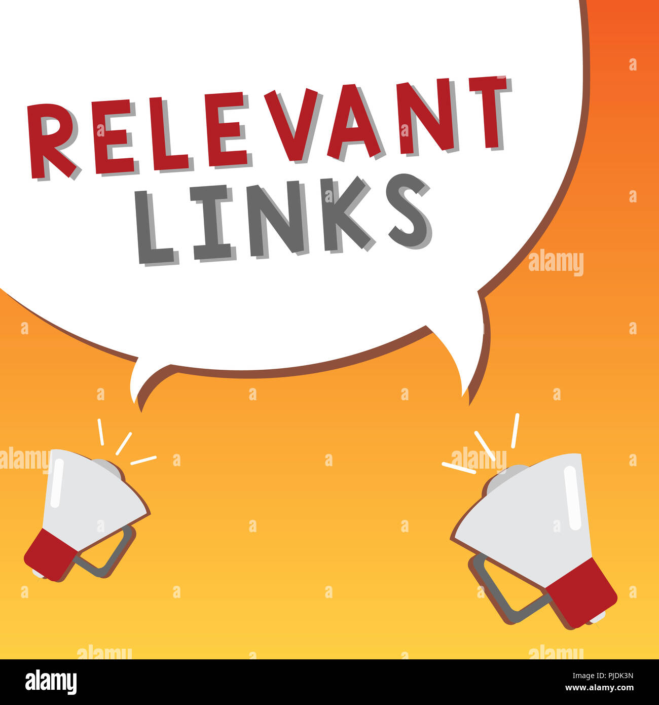 Writing note showing Relevant Links. Business photo showcasing ...