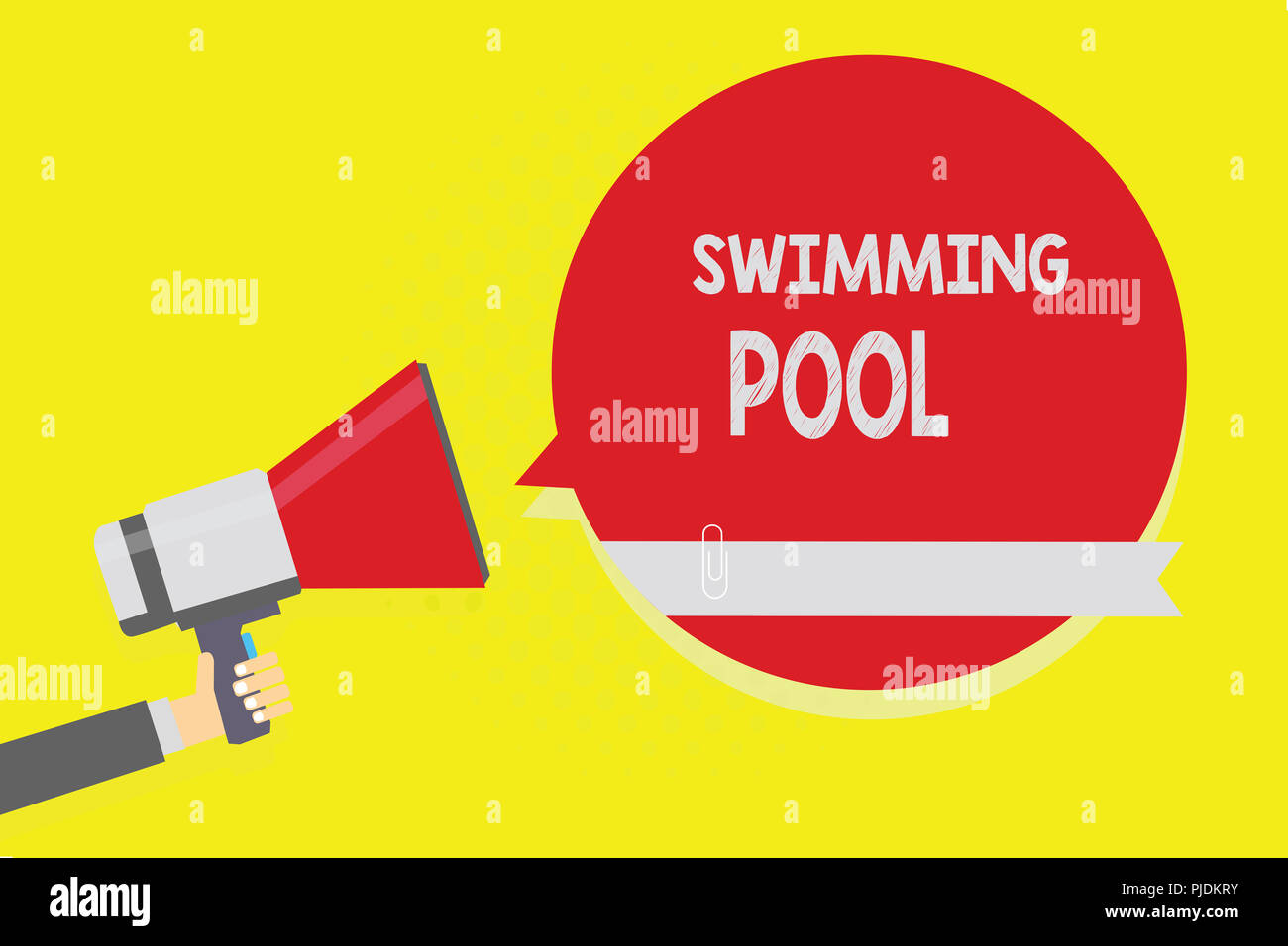 Handwriting text Swimming Pool. Concept meaning Structure designed to ...