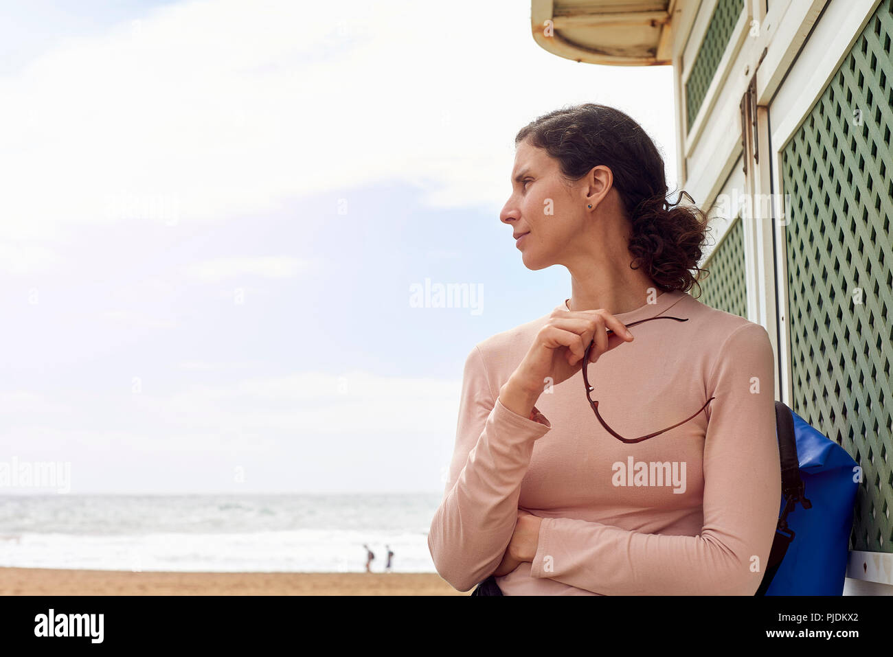 Person looking over water hi-res stock photography and images - Alamy
