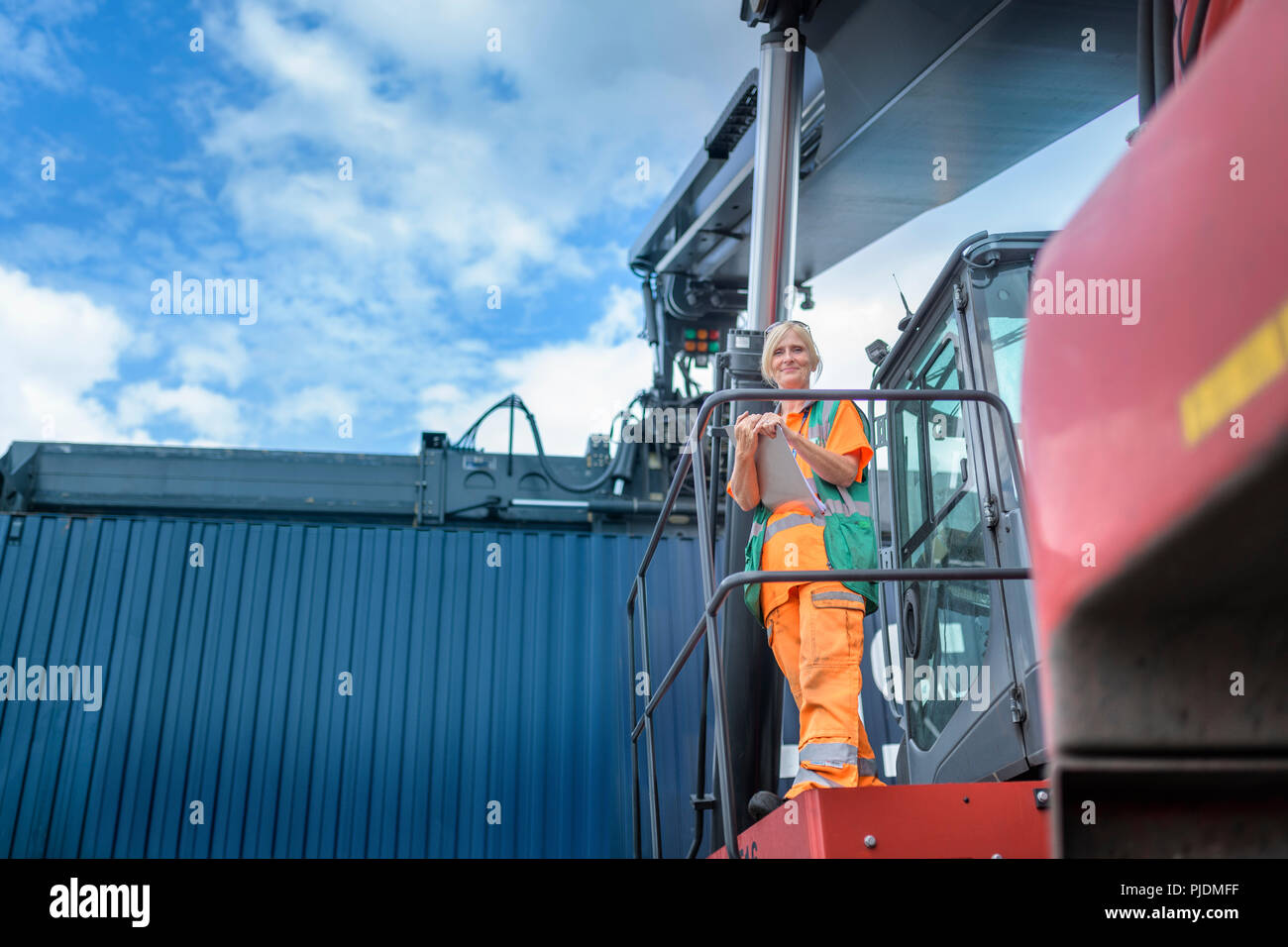 Lift operator hi-res stock photography and images - Alamy