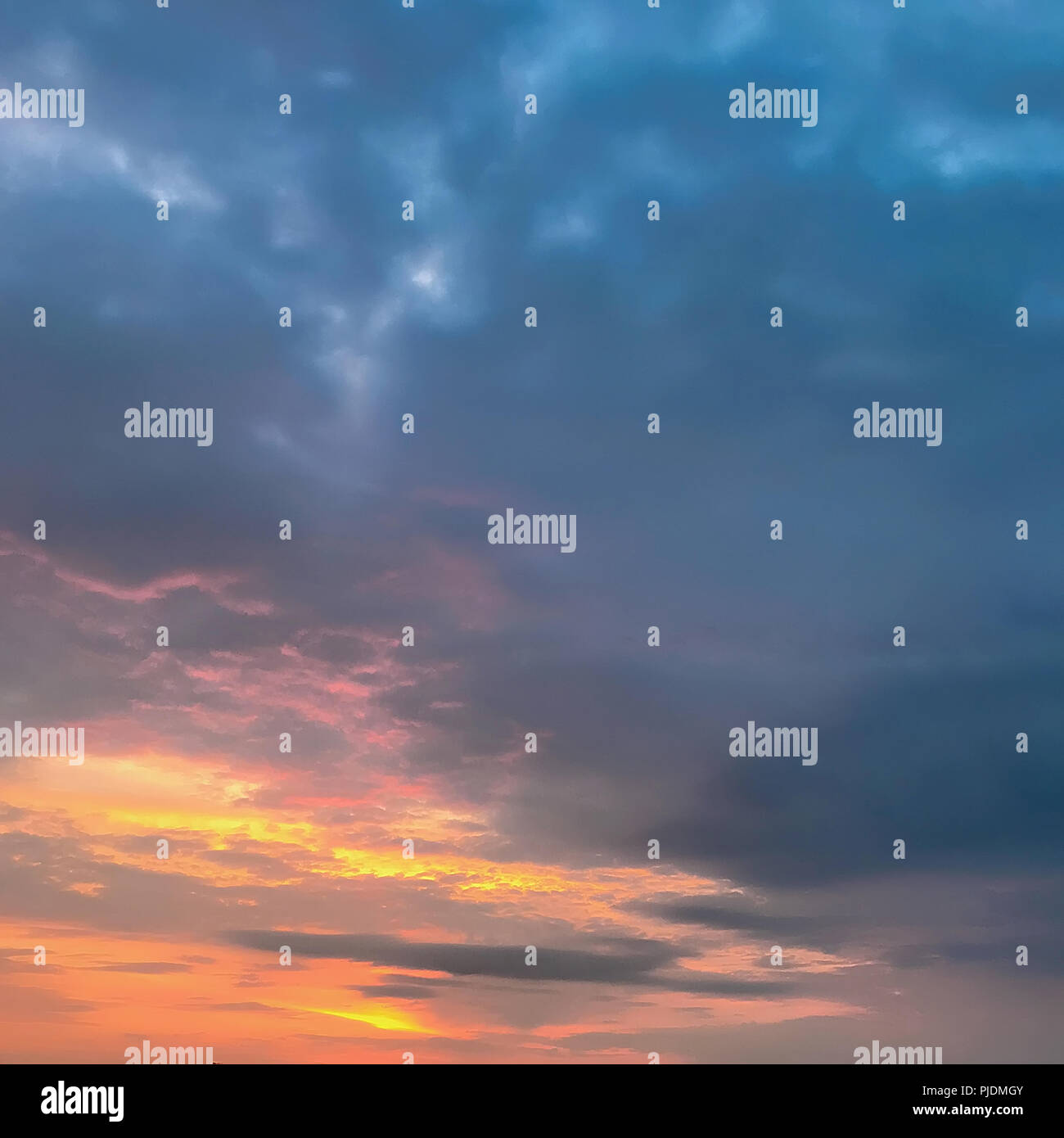 Beautiful sunset thick clouds time hi-res stock photography and images ...