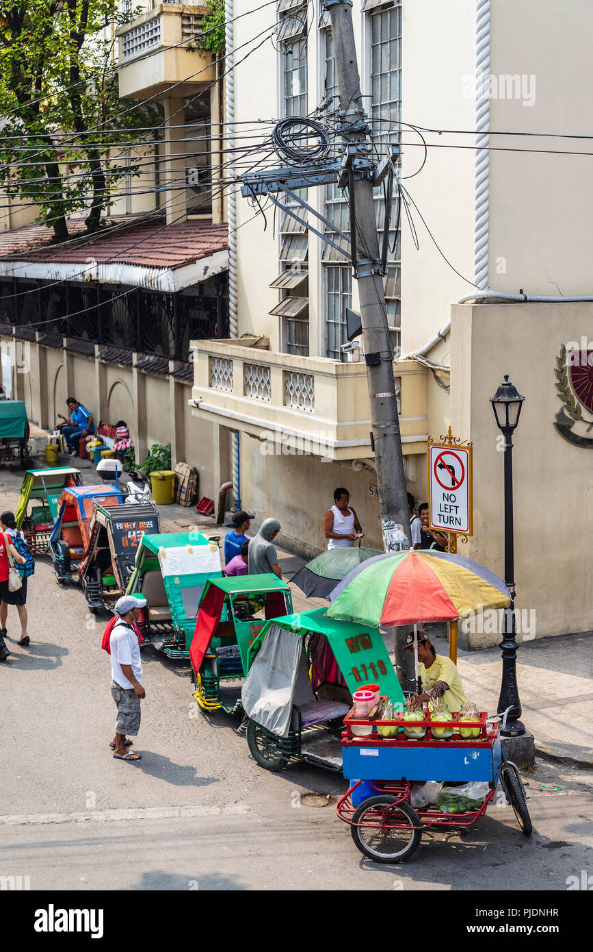 Pedicab manila hi-res stock photography and images - Alamy