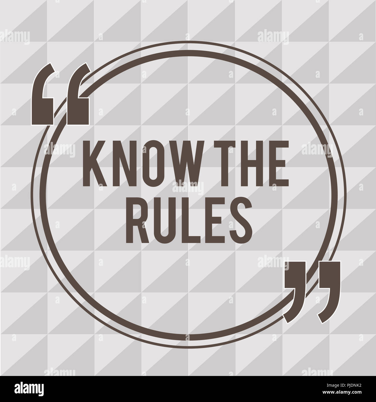 Word writing text Know The Rules. Business concept for Learn the ...