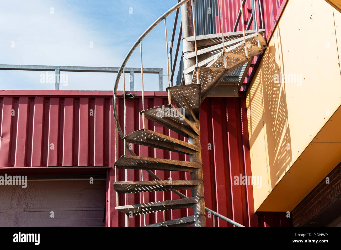 Stairs factory steps iron metal hi-res stock photography and images - Alamy