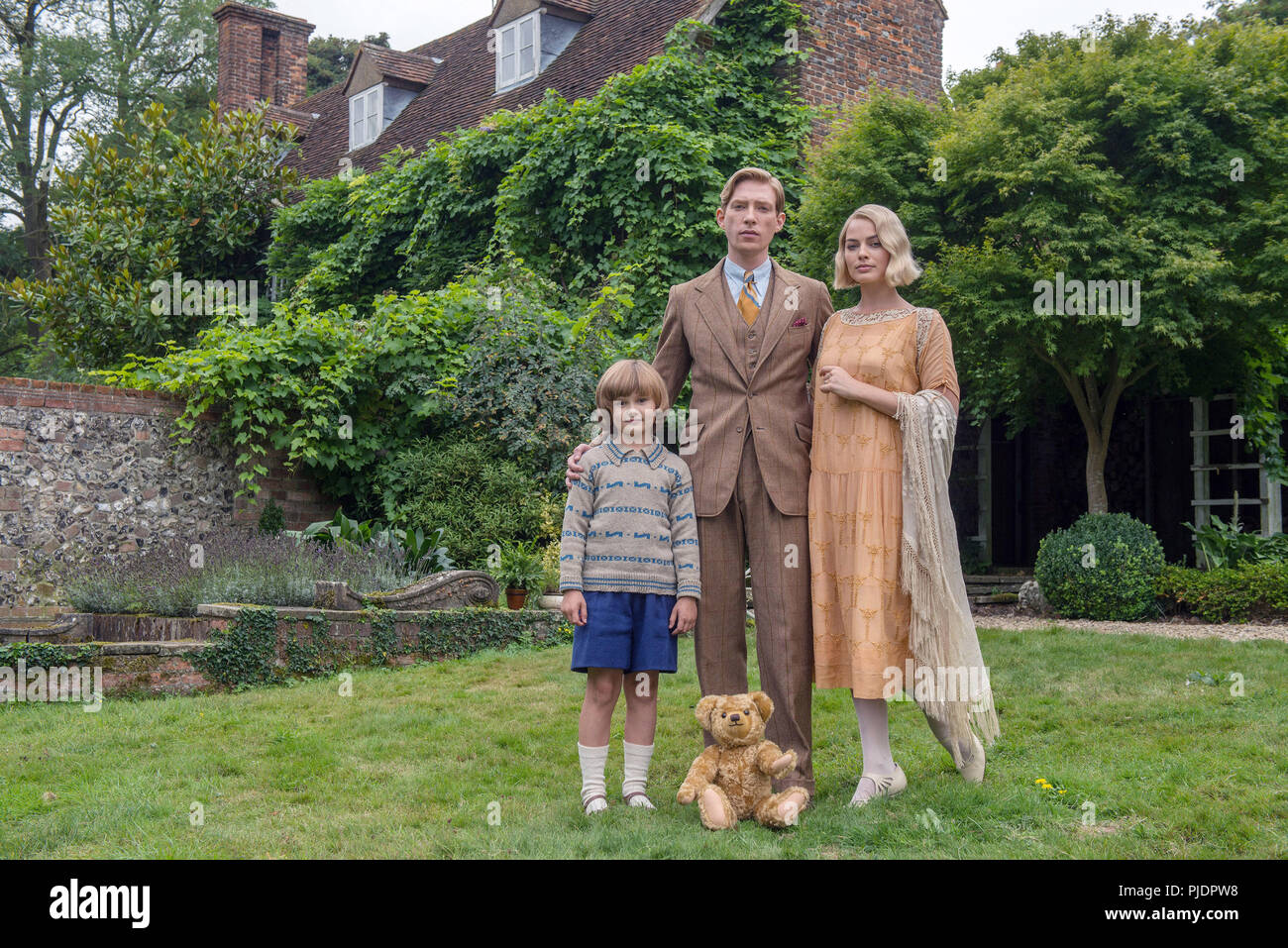 GOODBYE CHRISTOPHER ROBIN, from left: Will Tilston, Domhnall Gleeson ...