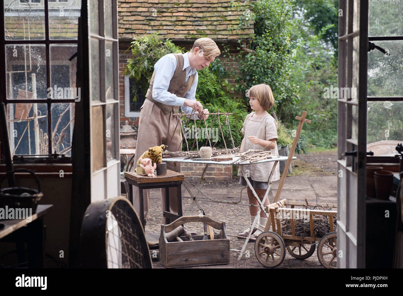 GOODBYE CHRISTOPHER ROBIN, from left: Domhnall Gleeson, Will Tilston ...