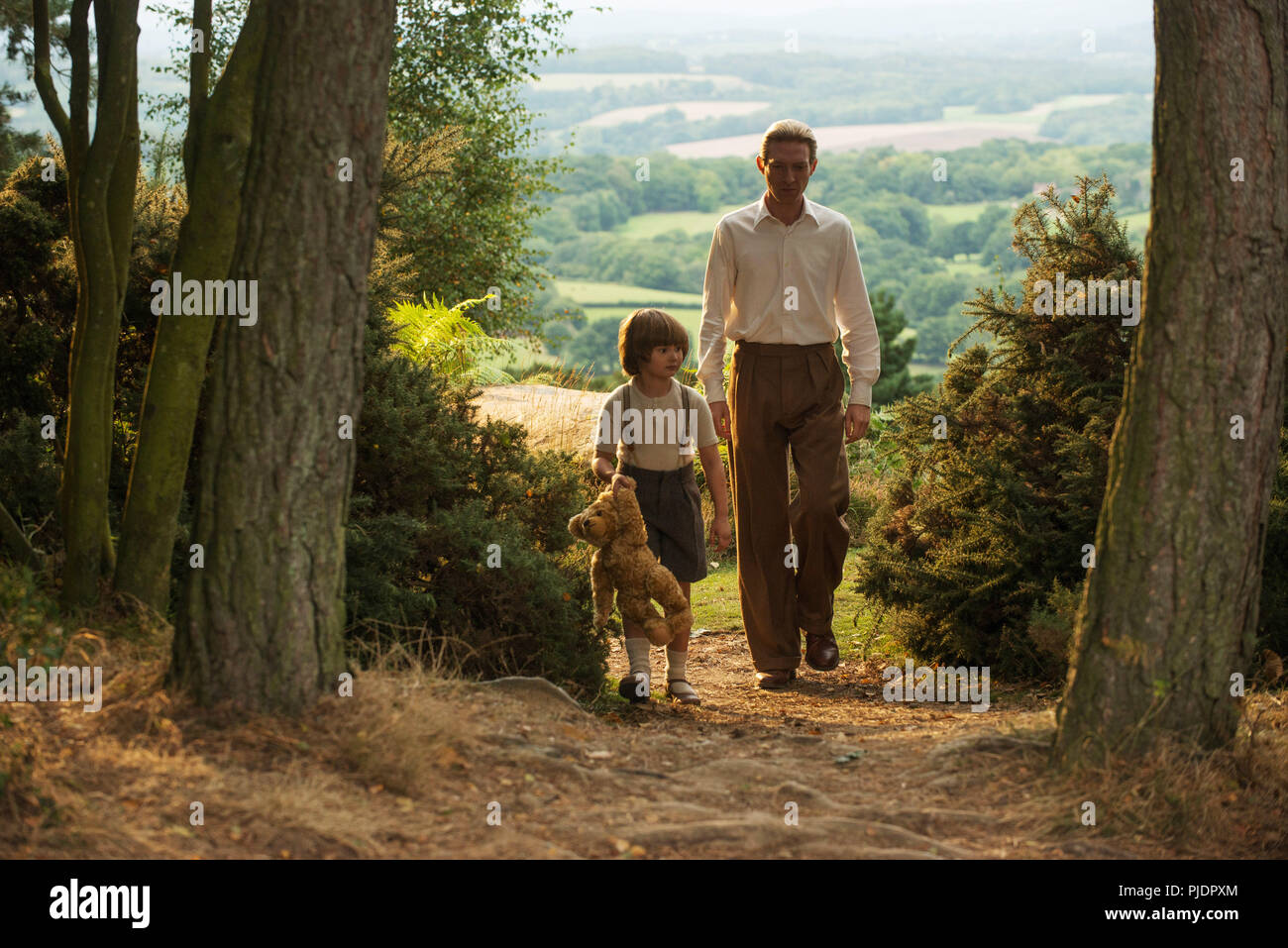 GOODBYE CHRISTOPHER ROBIN, from left: Will Tilston, Domhnall Gleeson ...